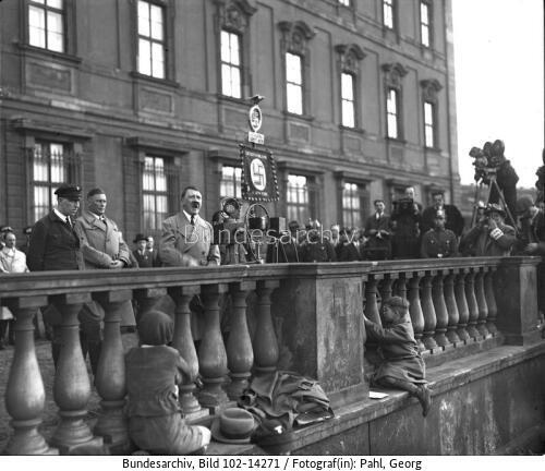Hitler Archive | Adolf Hitler gives a speech at a rally of the National ...