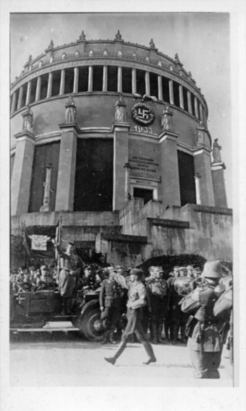 Hitler Archive | Adolf Hitler salutes the SA parade in front of Kelheim ...