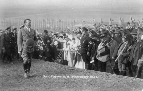 Hitler Archive | Adolf Hitler walking along the Führer's way to the ...