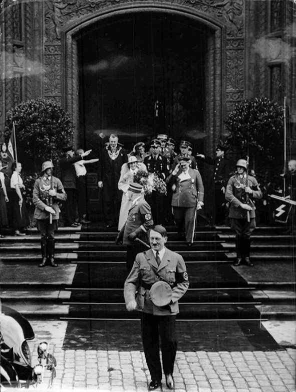 Hitler Archive | Adolf Hitler leaves Berlin's Rathaus after the civil ...