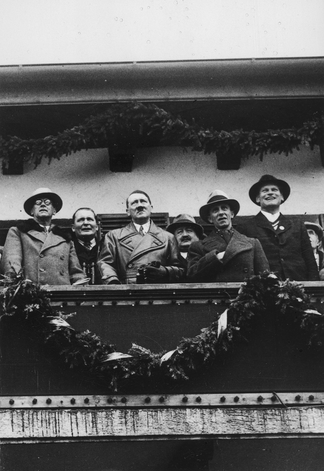 Hitler Archive | Adolf Hitler at the balcony of the Olympic House