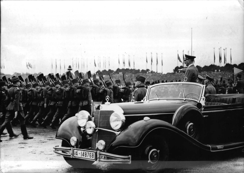 Hitler Archive | Formations of the Reich Labour Service parading past ...