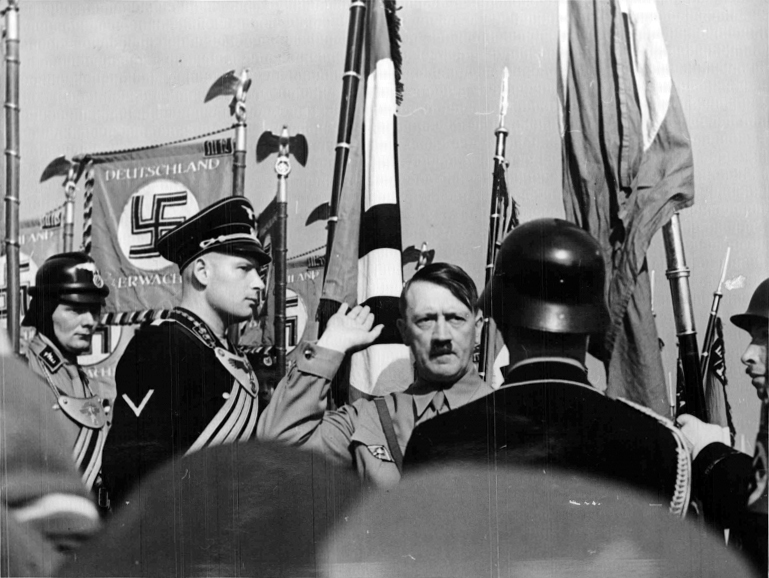 Hitler Archive | Adolf Hitler concecrating the flags at the 1938 ...