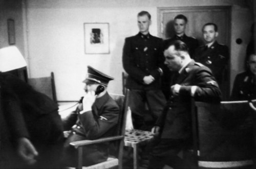 Hitler Archive | Adolf Hitler on the phone in his Felsennest headquarters